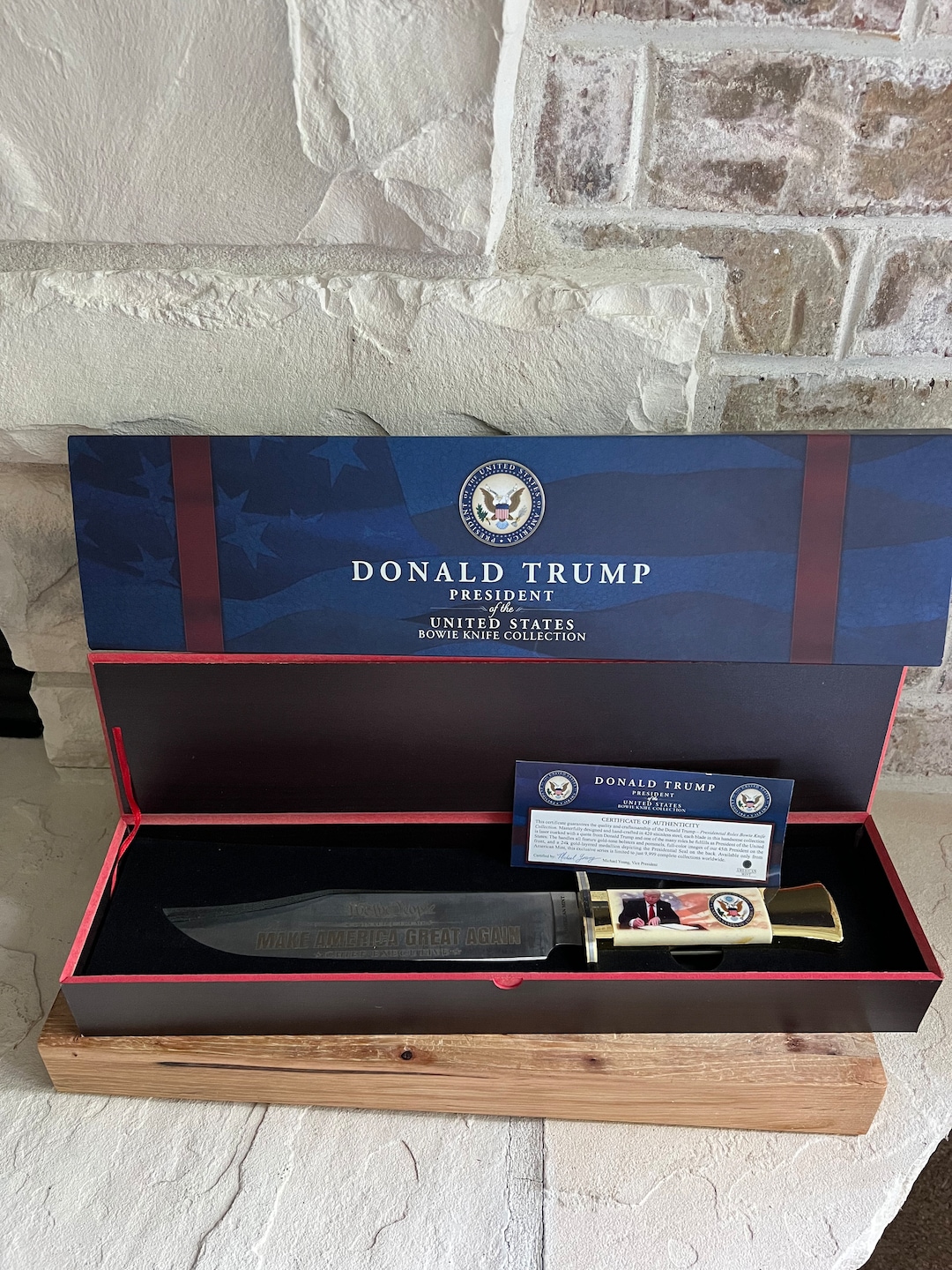 President Donald Trump Head of State Stainless Steel Bowie Knife Brand ...
