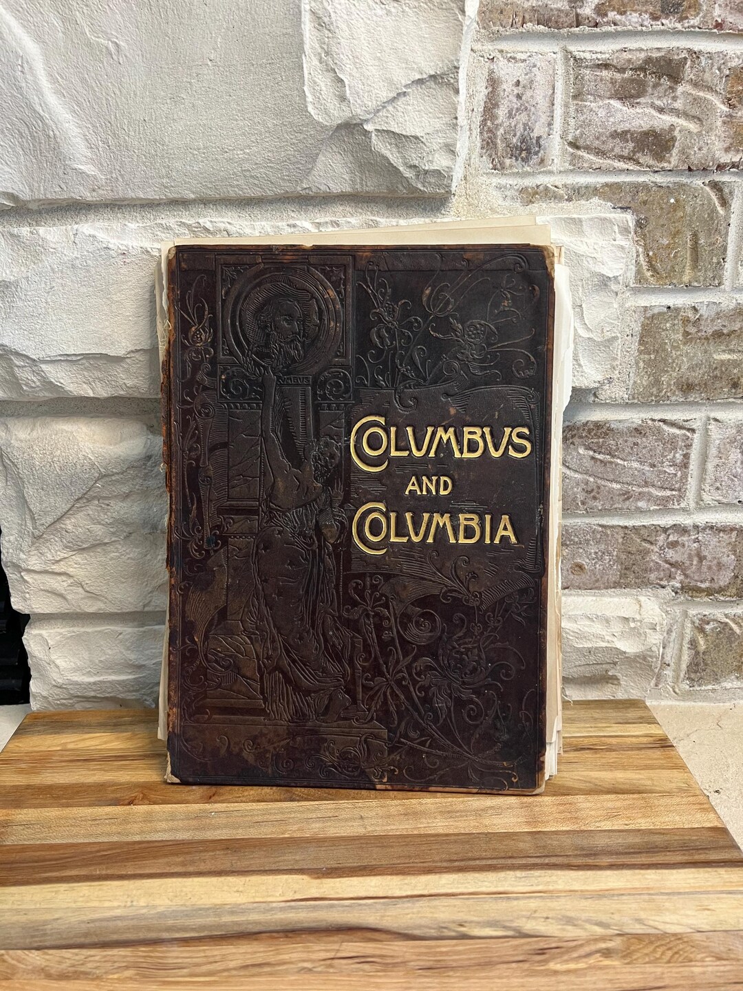 Antique "columbus and Columbia" Book Set: 1893 World's Fair ...