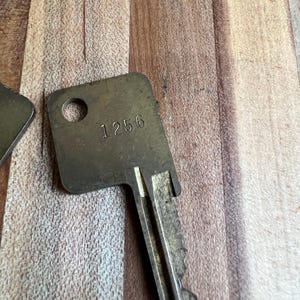 Set of 4 Vintage Brass Keys | Antique Locker or Cabinet Keys ...