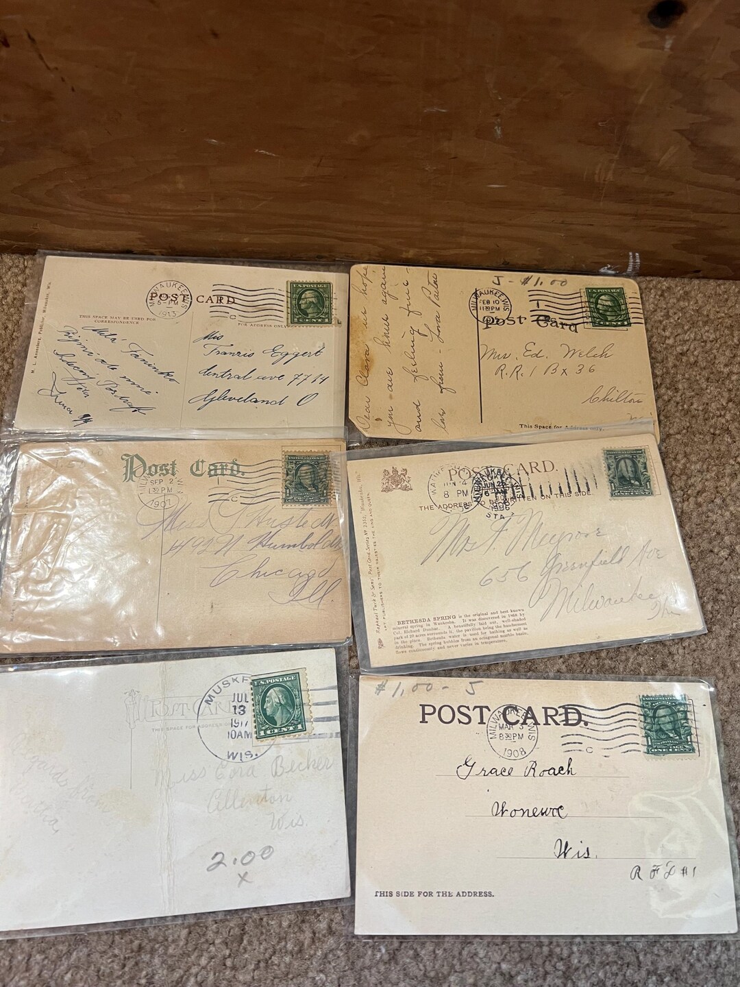 Postcards From the Early 1900's ~ A Variety of 40 Vintage Postcards ...