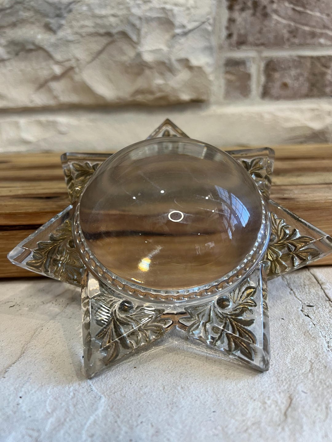 Antique Victorian Morning Star Glass Magnifier Circa 1900's ...