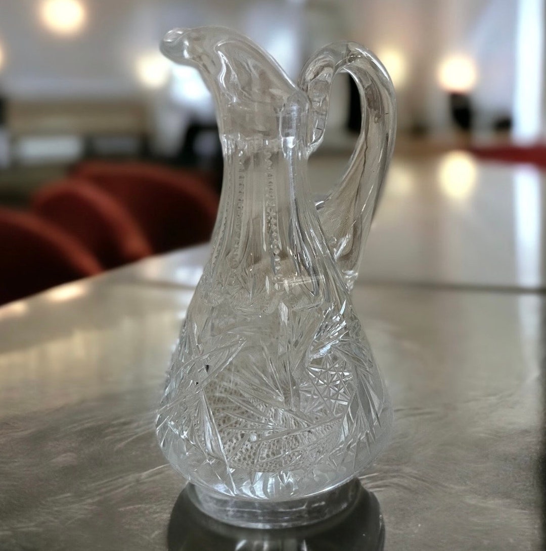 Vintage Poland Cut Glass Cruet, 6.25 Inches Tall, 1900's - Etsy