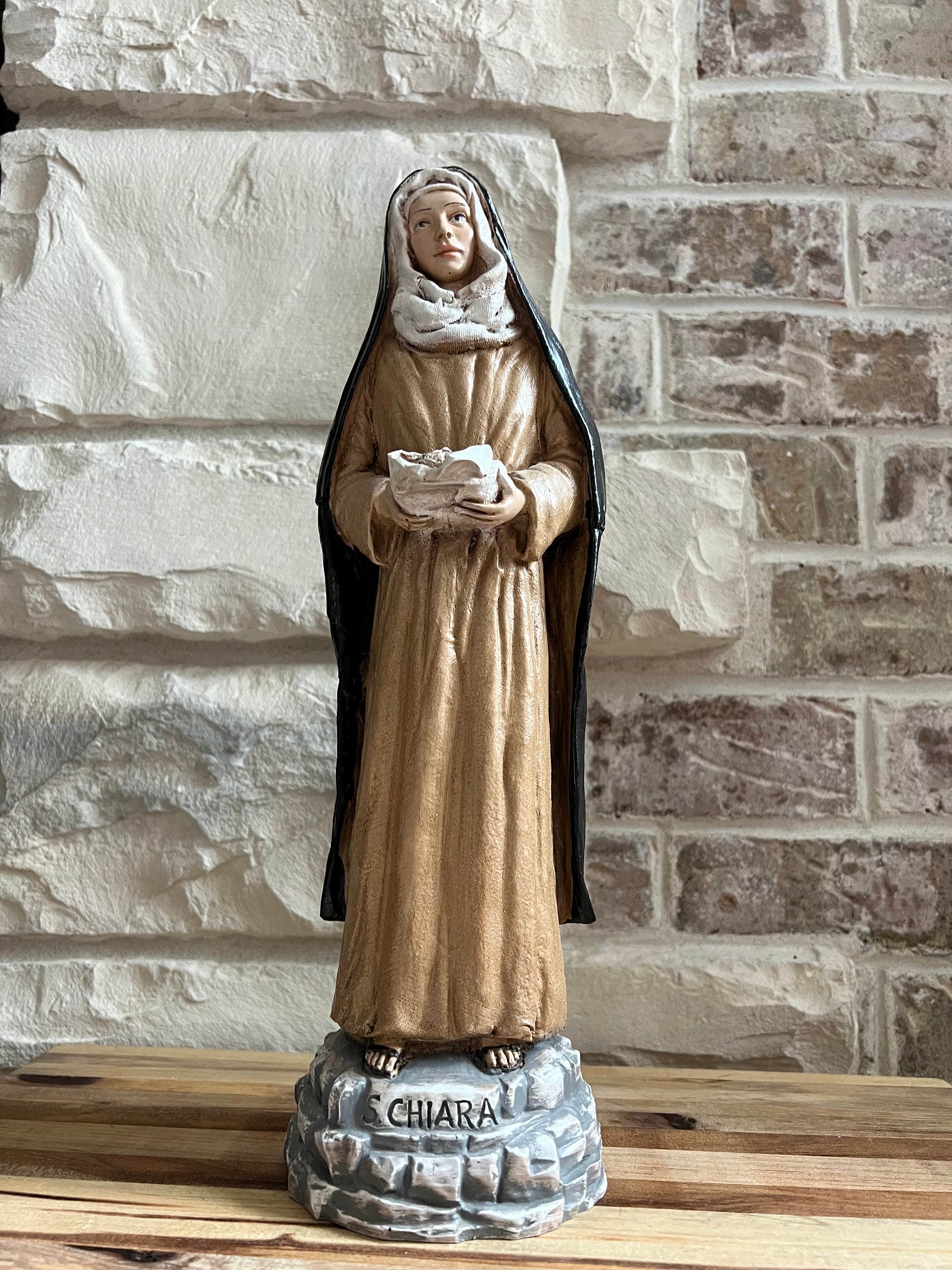 Saint Clare Statue 12.5 Height Vintage St. Clare Statue Made in Italy ...
