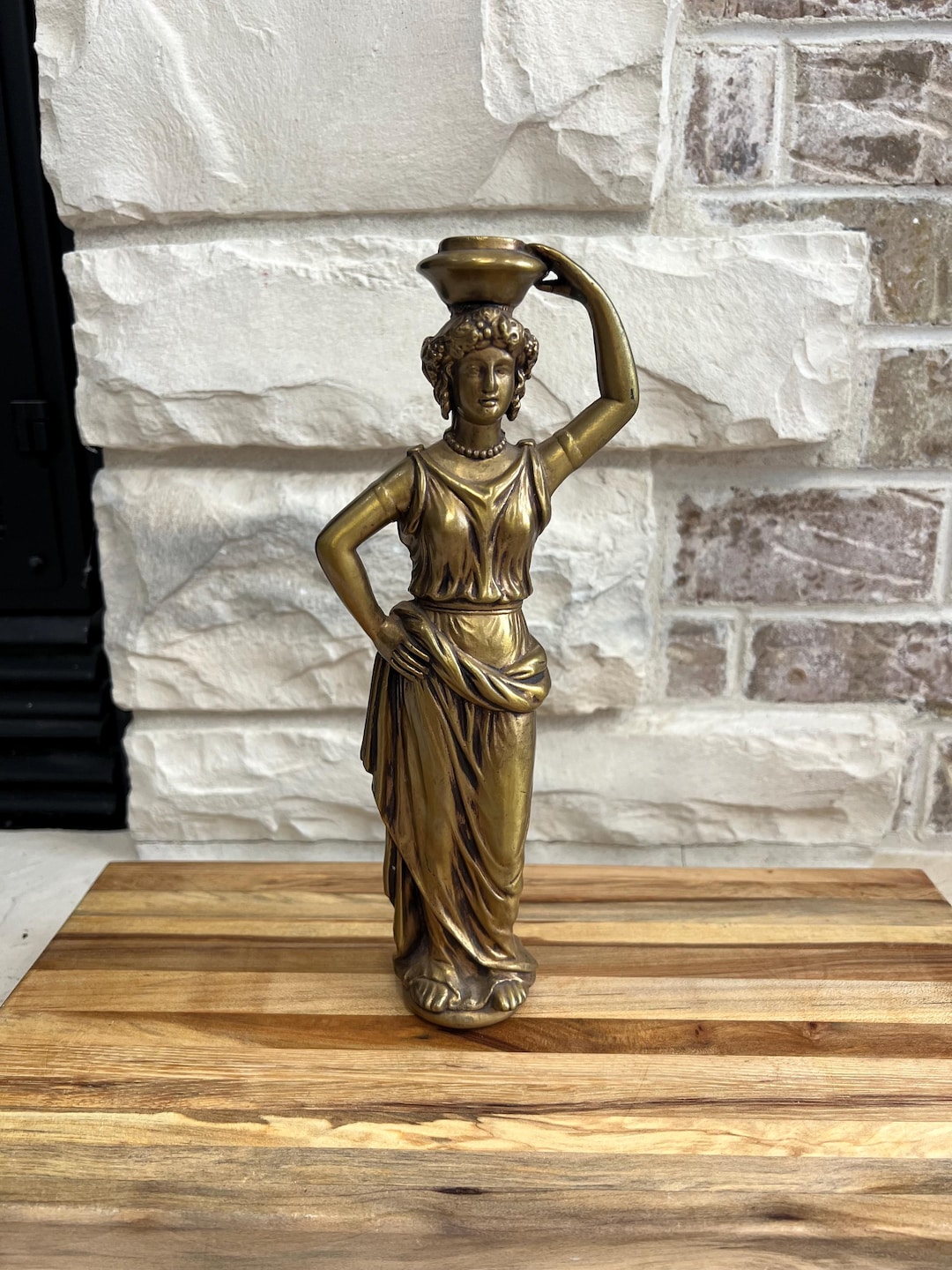 Large Brass Victorian Neoclassical Lady Statue for Lamps, Circa 1870 - Etsy