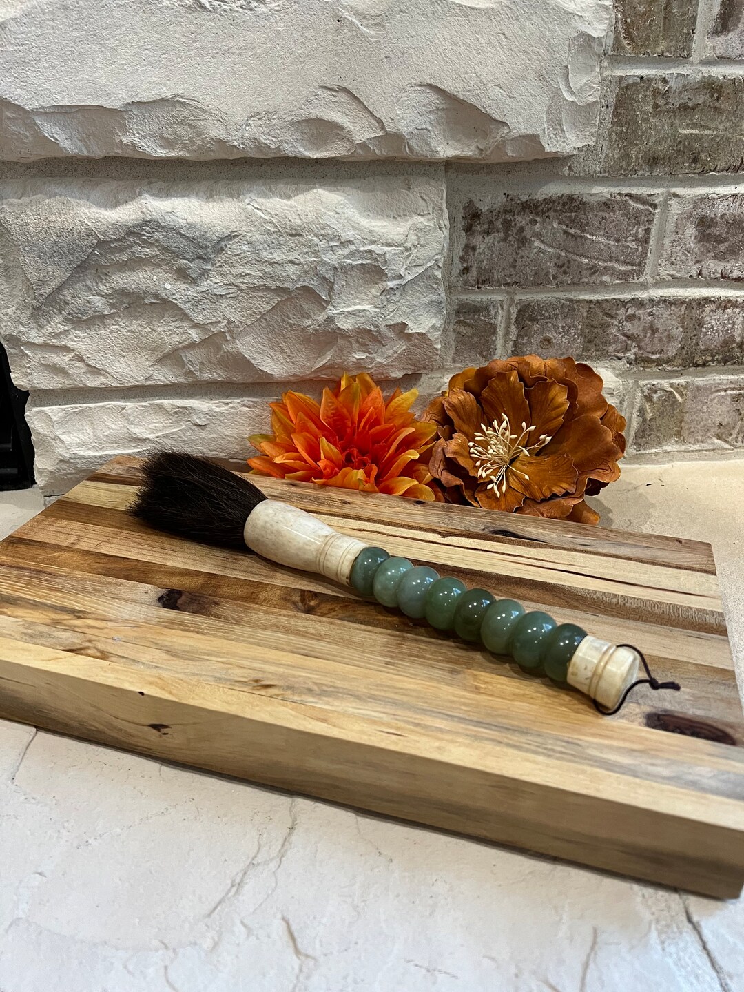 Large Chinese Calligraphy/paint Brush Jade Archer Rings Unique - Etsy