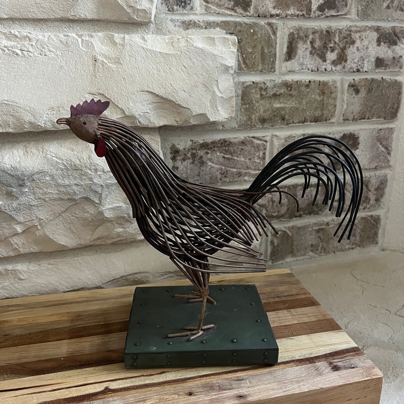 Metal Rooster - Etsy