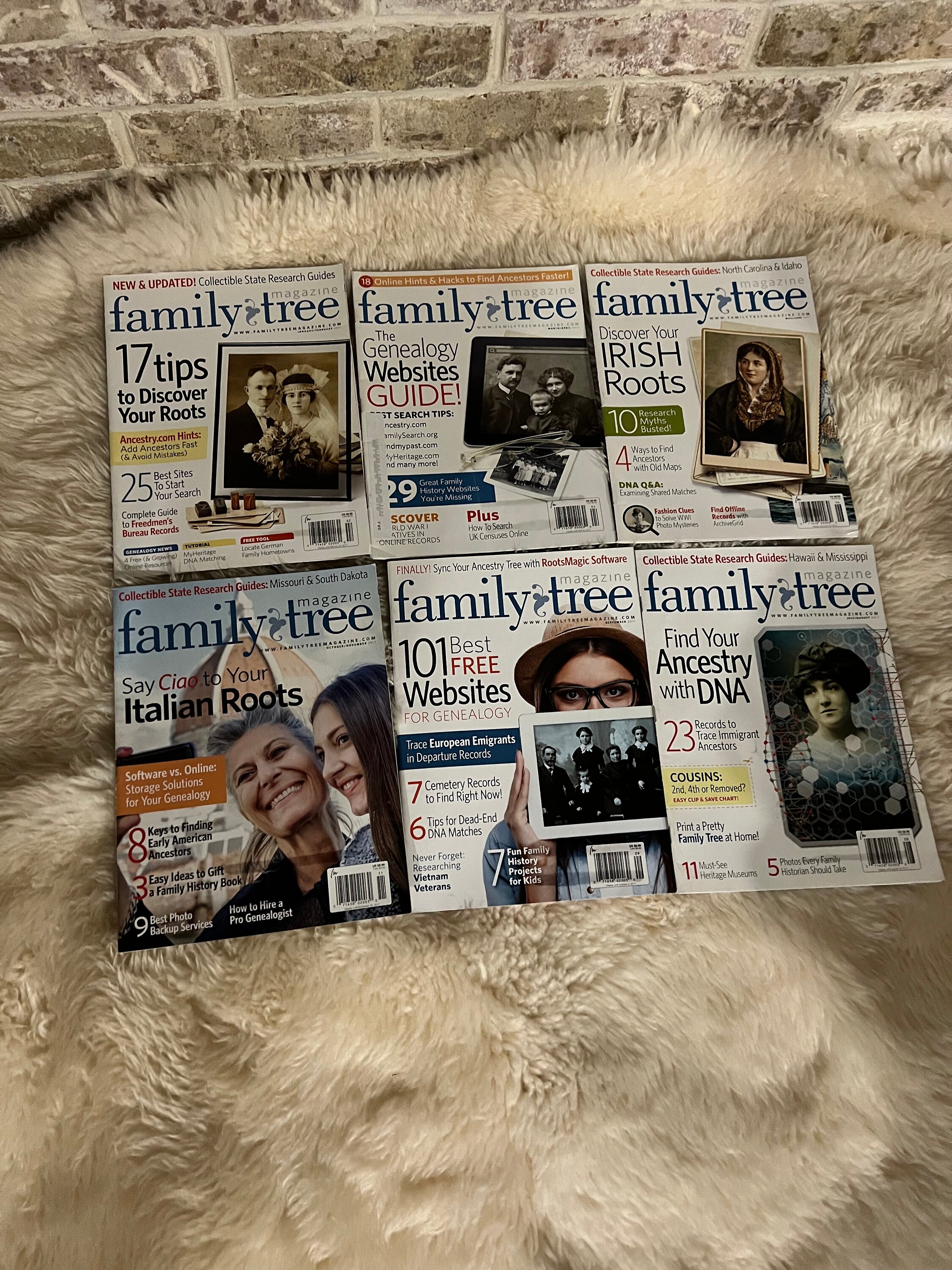 Family Tree Magazines 2017 Six Family Tree Magazines Genealogy - Etsy