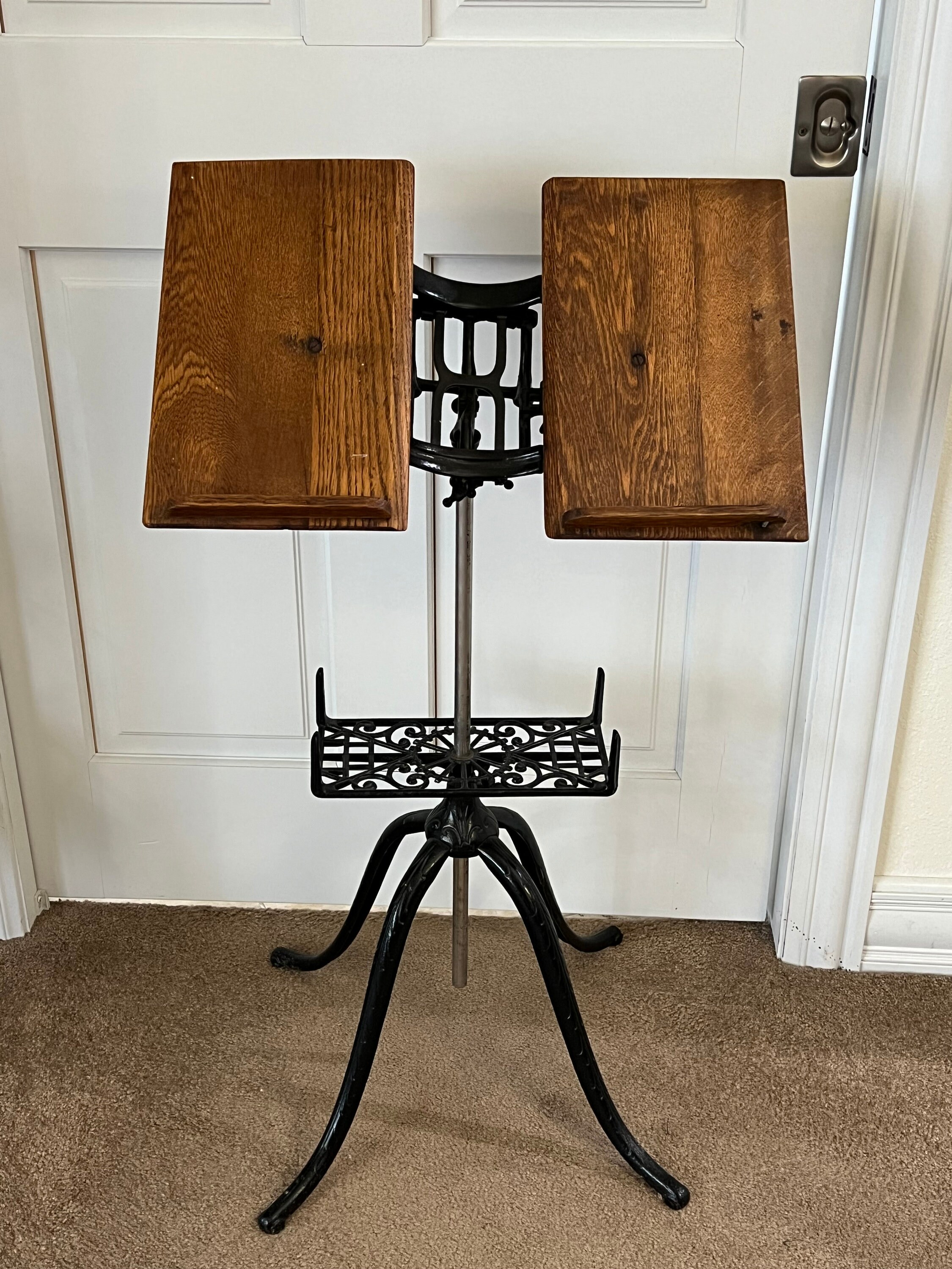 Victorian Bible/dictionary Book Stand Vintage Book Stand Cast Iron Book ...