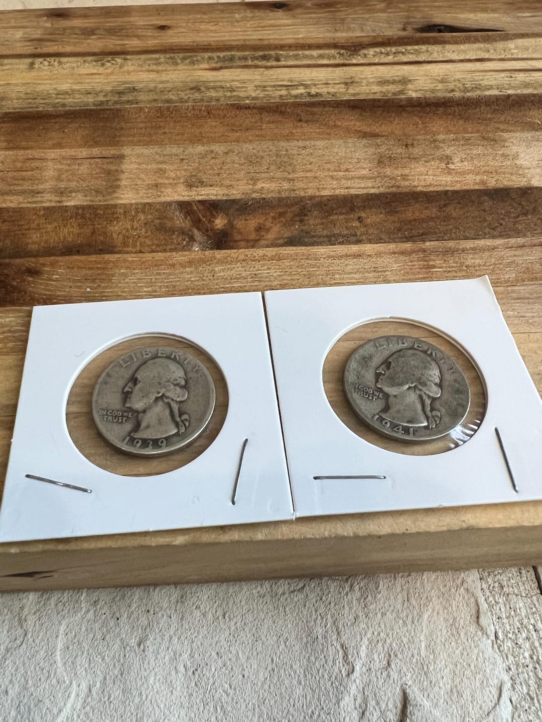 Vintage Quarters ~ 1939 United States Quarter and 1941 Quarter ~ for ...