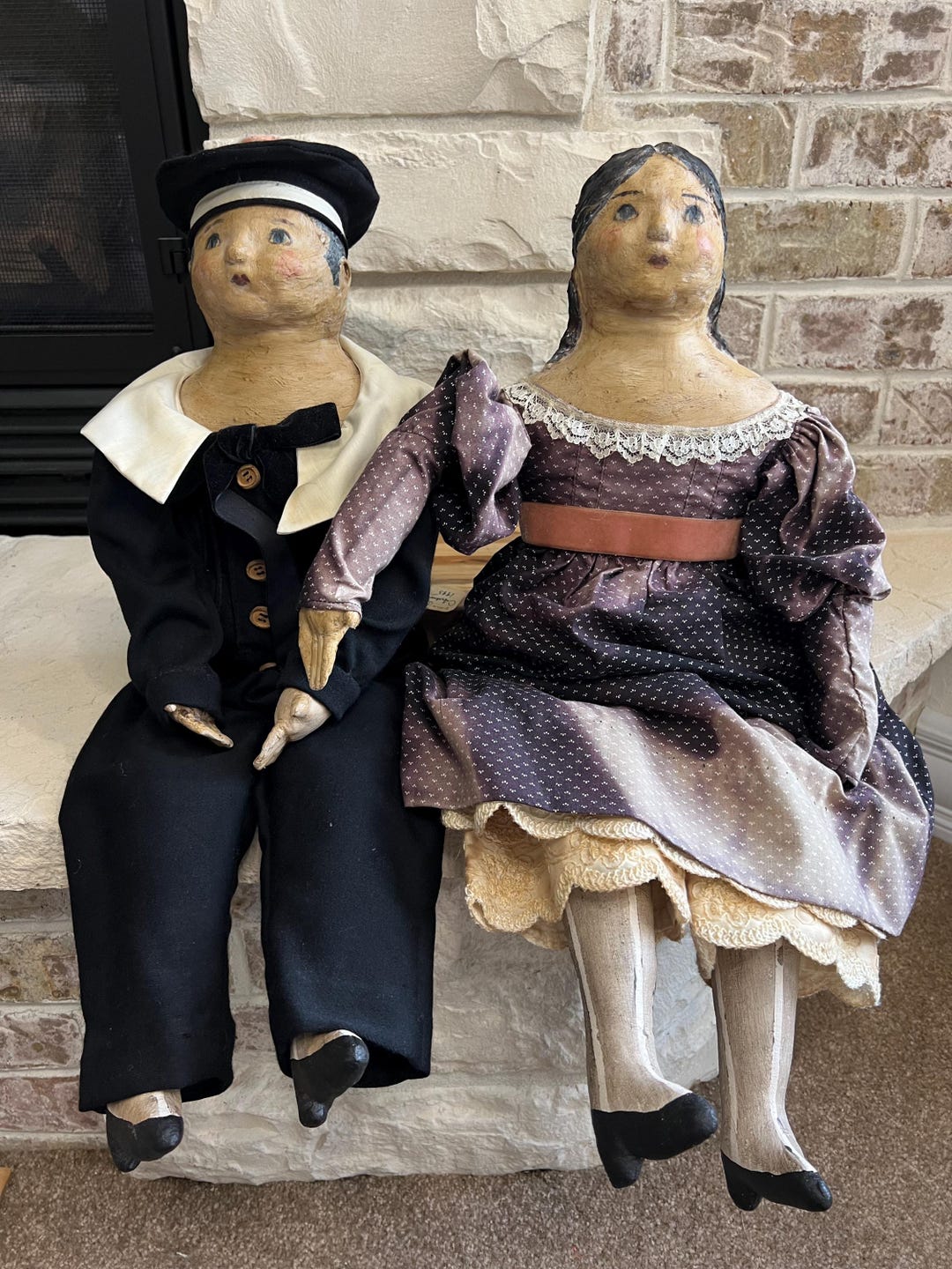 Handmade Folk Art Dolls by Carole Fulmer, 1995 (24