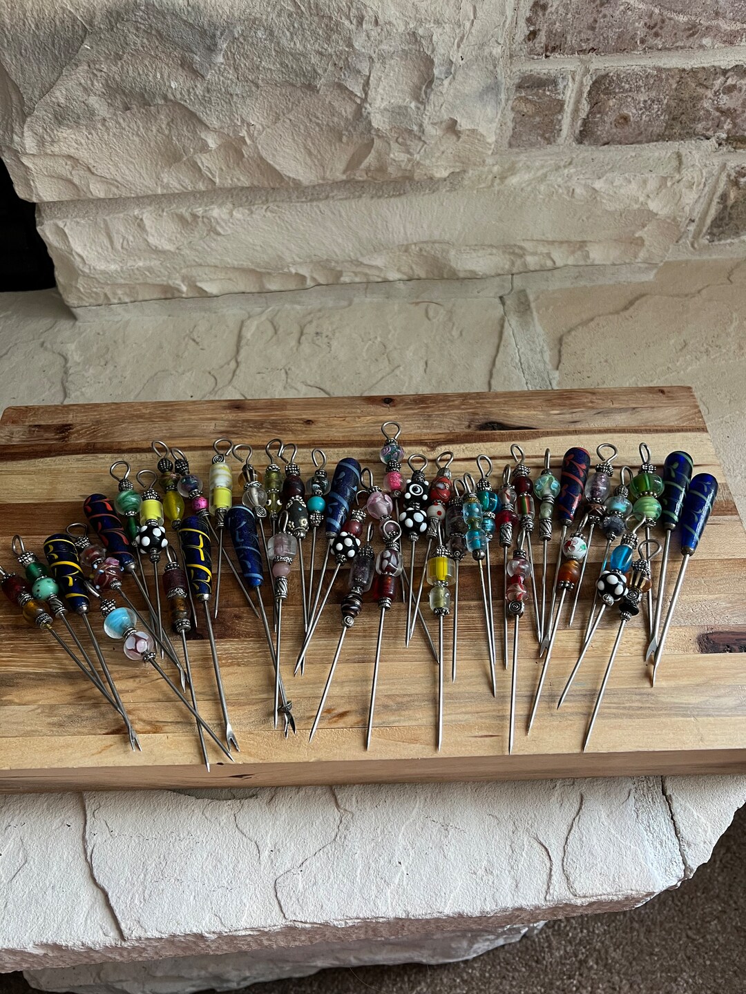 Bundle of 44 Cocktail Sticks for Sale ~ Multi Use Beaded Glass Cocktail ...