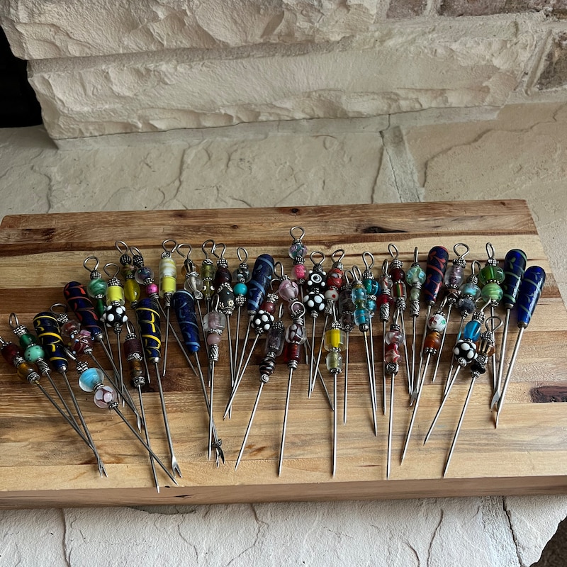Glass Beaded Picks - Etsy