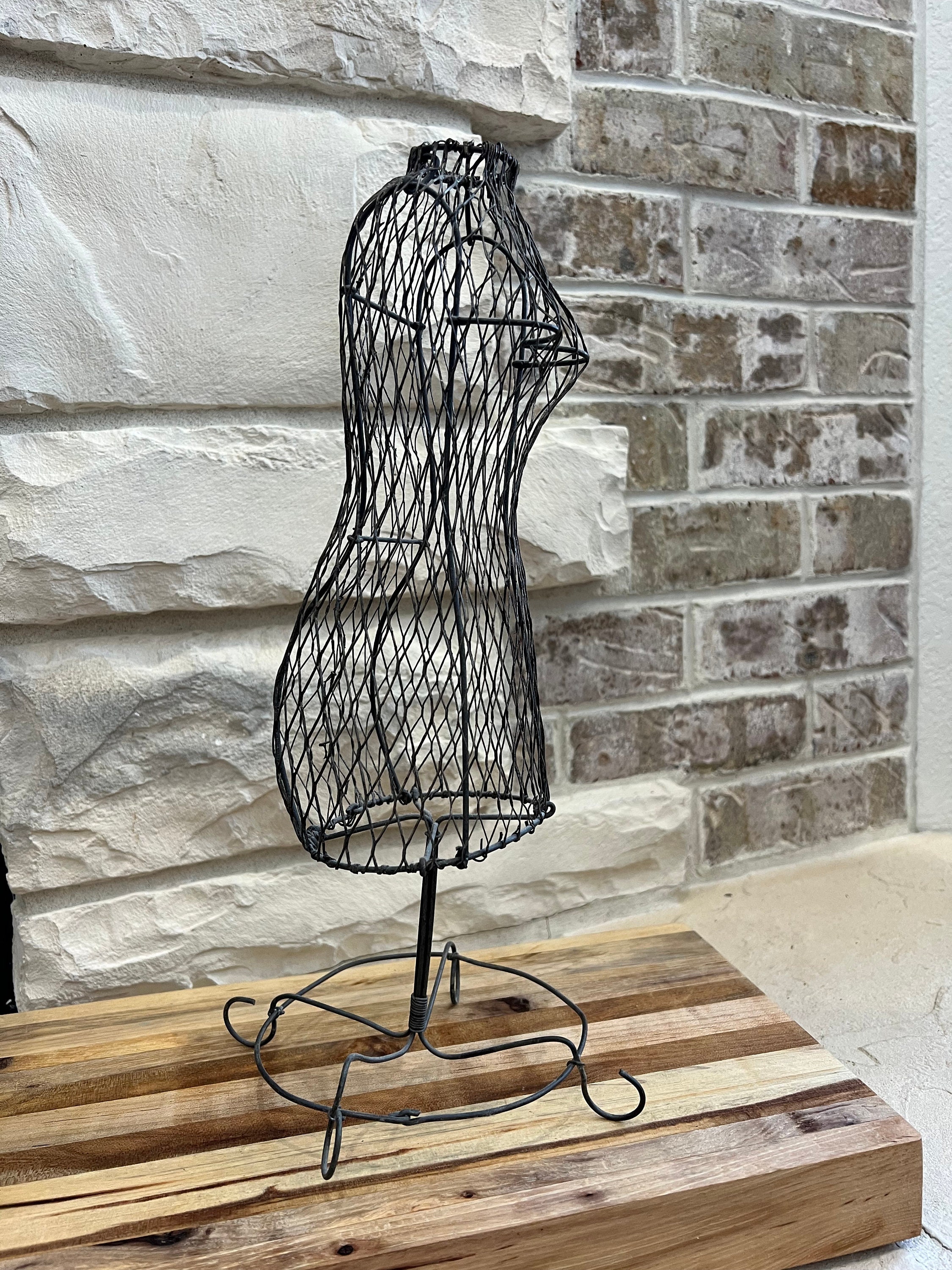 Antique Wire Mannequin Bust Vintage Mannequein Made of Wire With ...