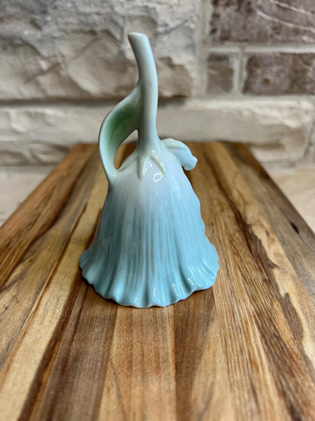 Vintage Porcelain Flower Bell | Pastel Ceramic Bell | Floral Home Decor ...