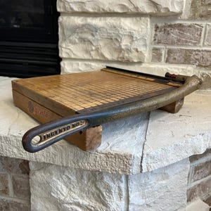 Vintage Ingento No. 3 Antique Paper Cutter - Collectible Office Tool - Etsy