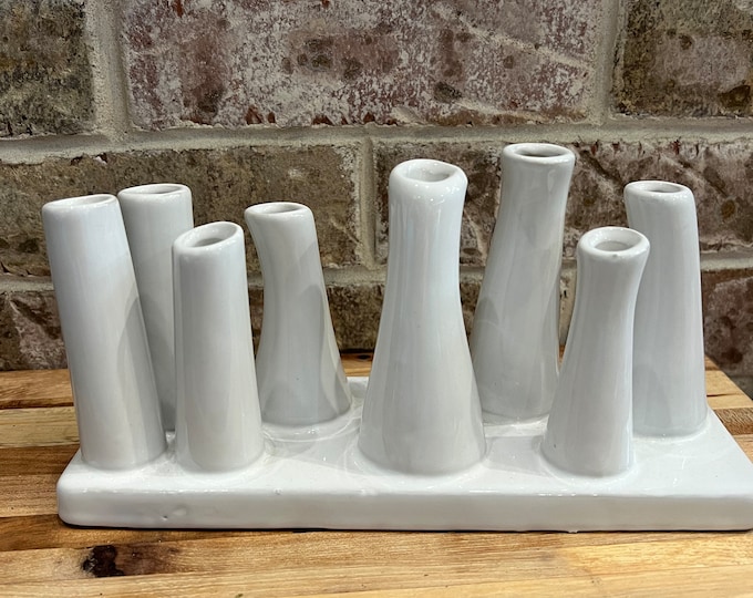Bud Flower Vase by Torre and Tagus Collection ~ Eight Tube Ceramic Vase ...