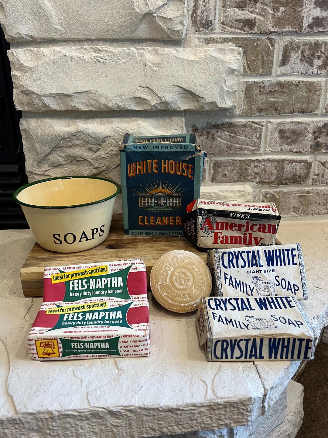 Vintage Advertisement Soap Collection ~ Antique Soaps and Dish ~ Fels ...