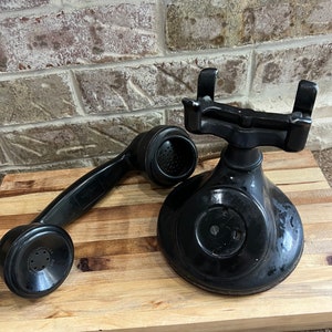 Antique Western Electric E1 Non Dial Desk Phone With No Cloth Wire - Etsy