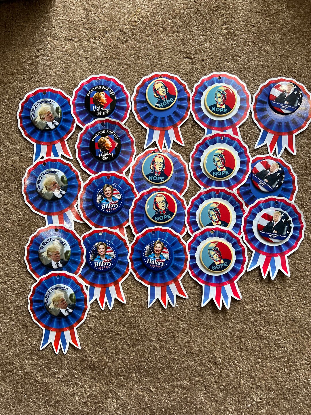 Presidential Candidates Campaign Buttons 2016 Presidential Memorabilia ...