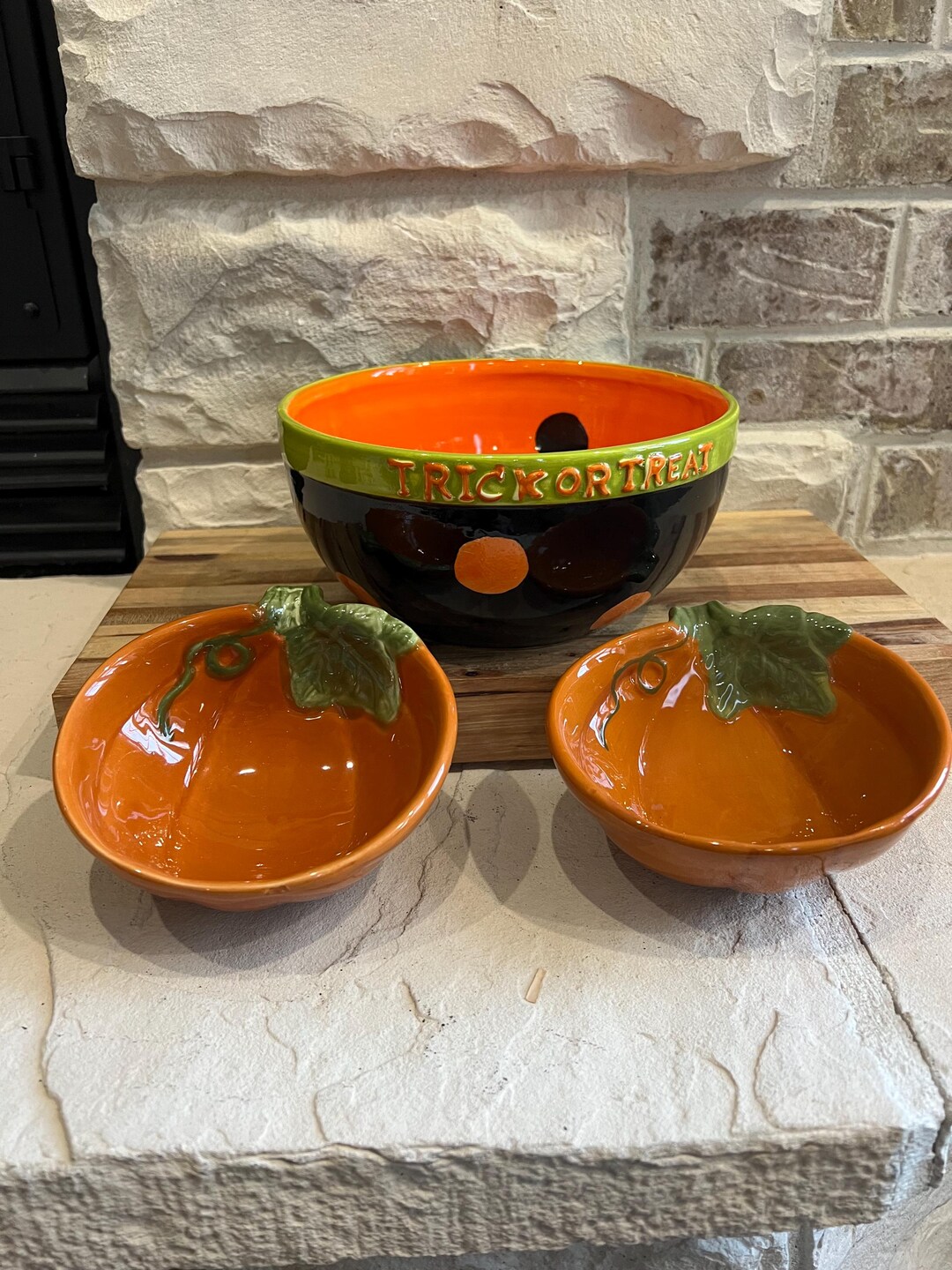 Ceramic Halloween Bowls ~ Halloween Bundle ~ Ceramic Trick or Treat ...