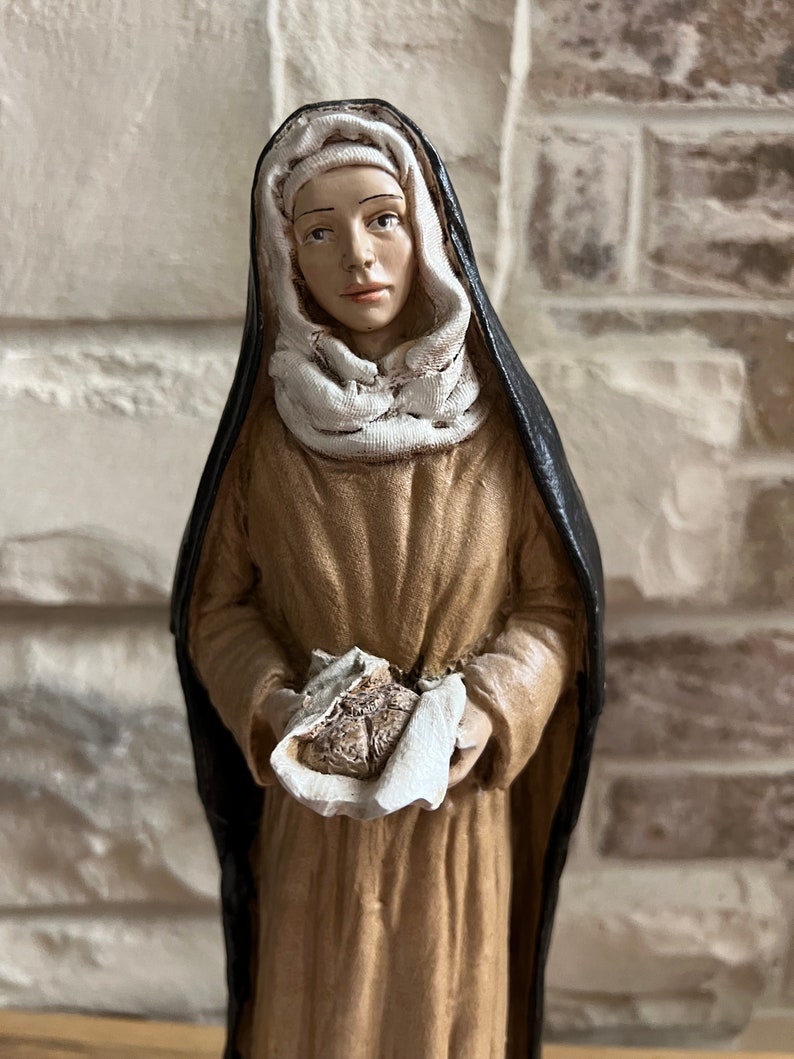 Saint Clare Statue 12.5 Height Vintage St. Clare Statue Made in Italy ...