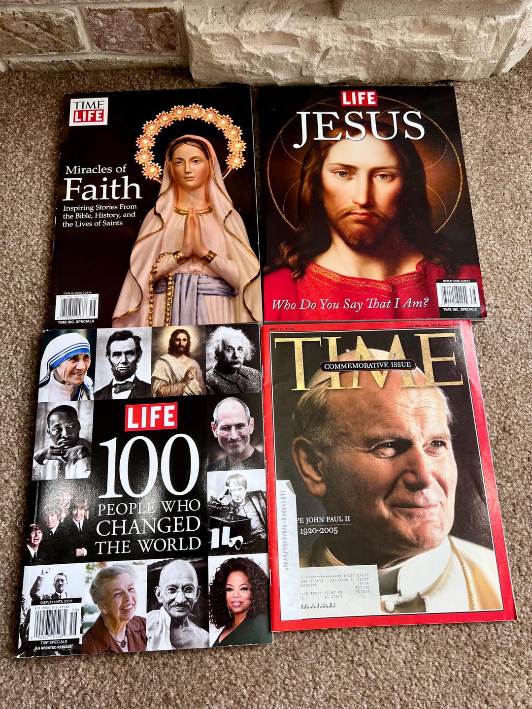 Vintage LIFE & TIME Magazine Special Editions: Religious Figures (lot ...
