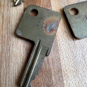 Set of 4 Vintage Brass Keys | Antique Locker or Cabinet Keys ...