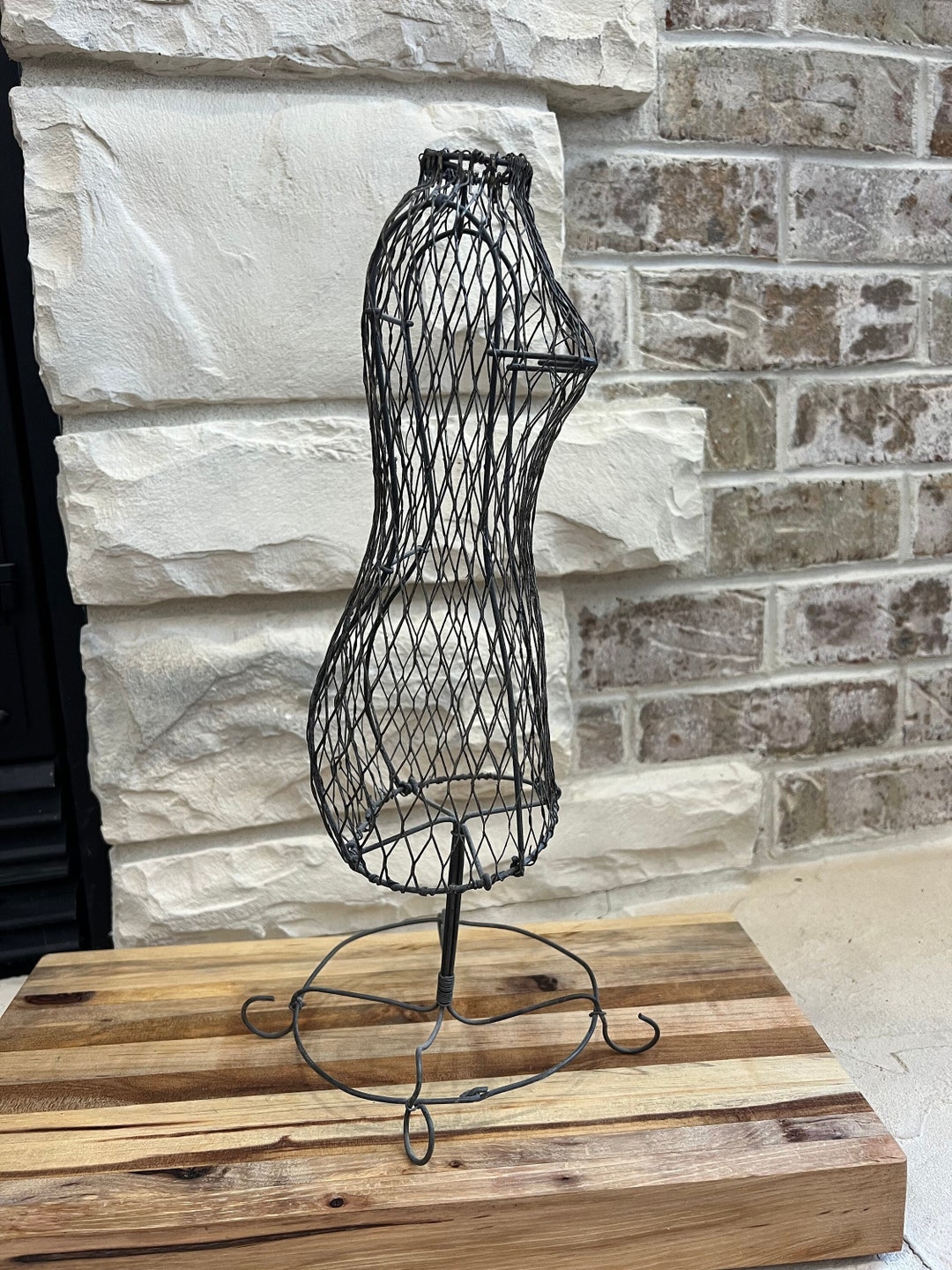 Antique Wire Mannequin Bust Vintage Mannequein Made of Wire With ...