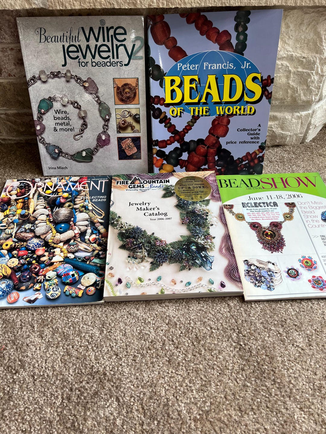 Vintage Beading Book Bundle: Jewelry Making & Bead Collecting (5 Books ...