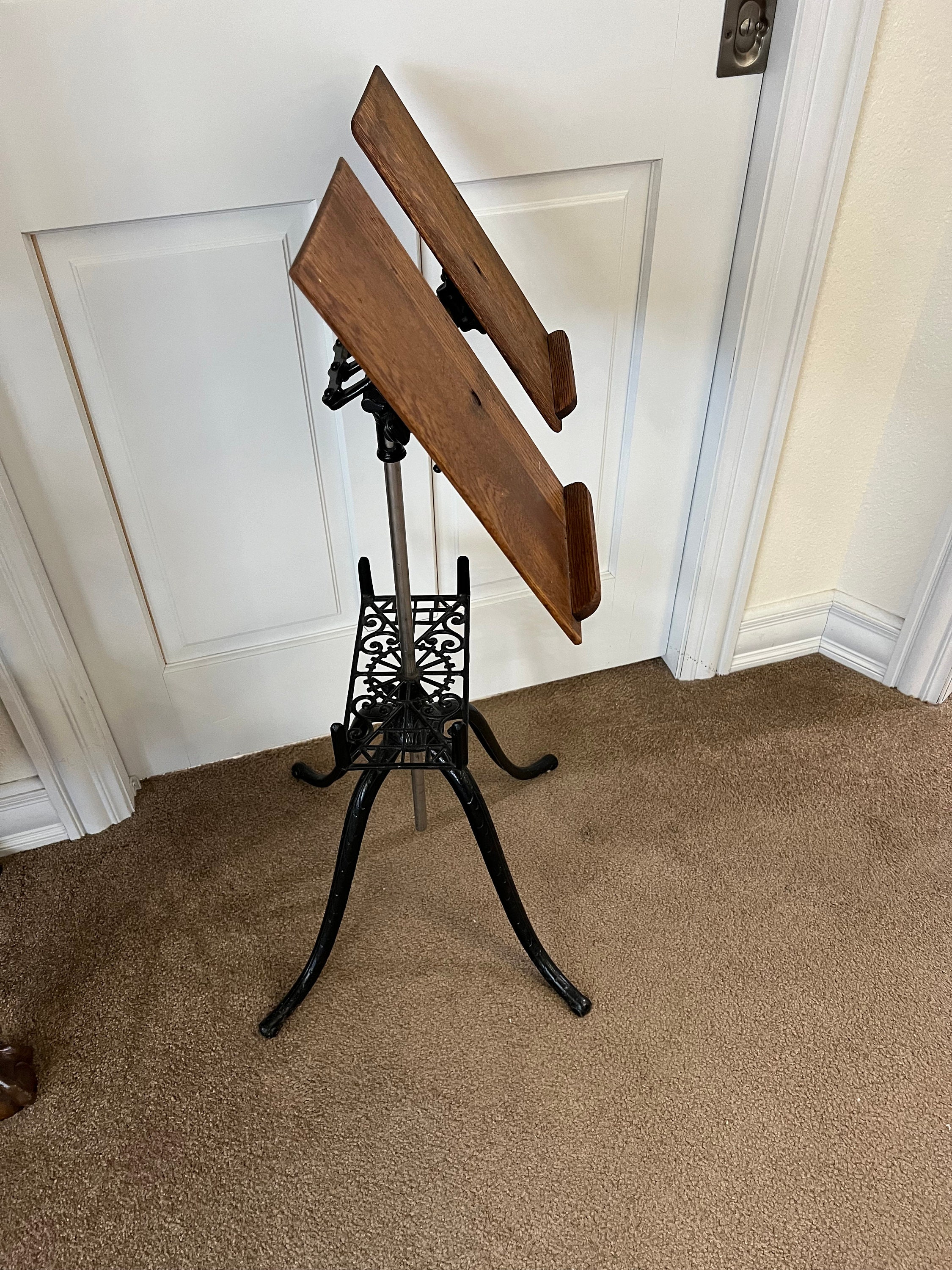 Victorian Bible/dictionary Book Stand Vintage Book Stand Cast Iron Book ...