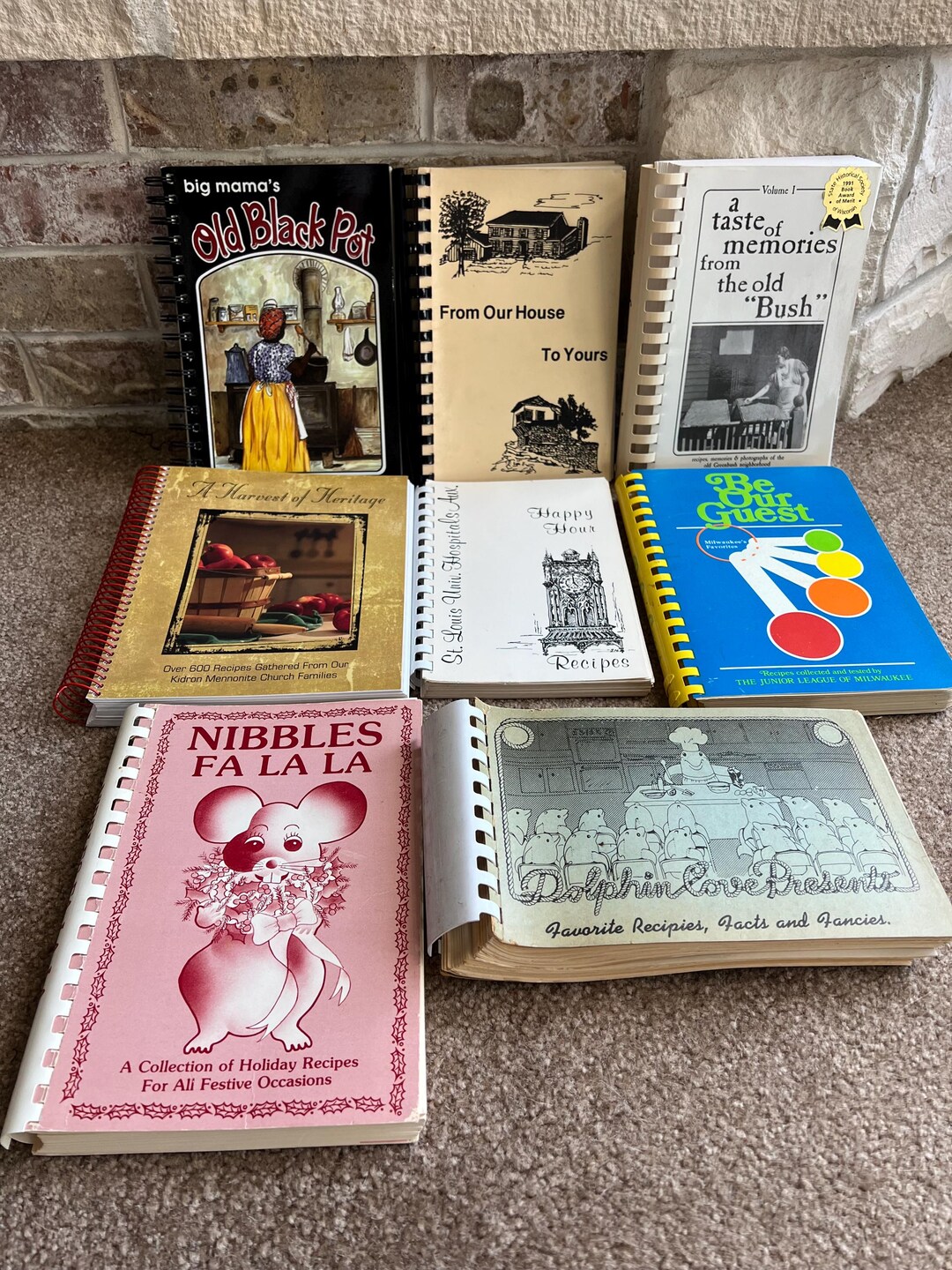 Vintage Community Cookbook Lot: Junior League, Church, Regional Recipes ...