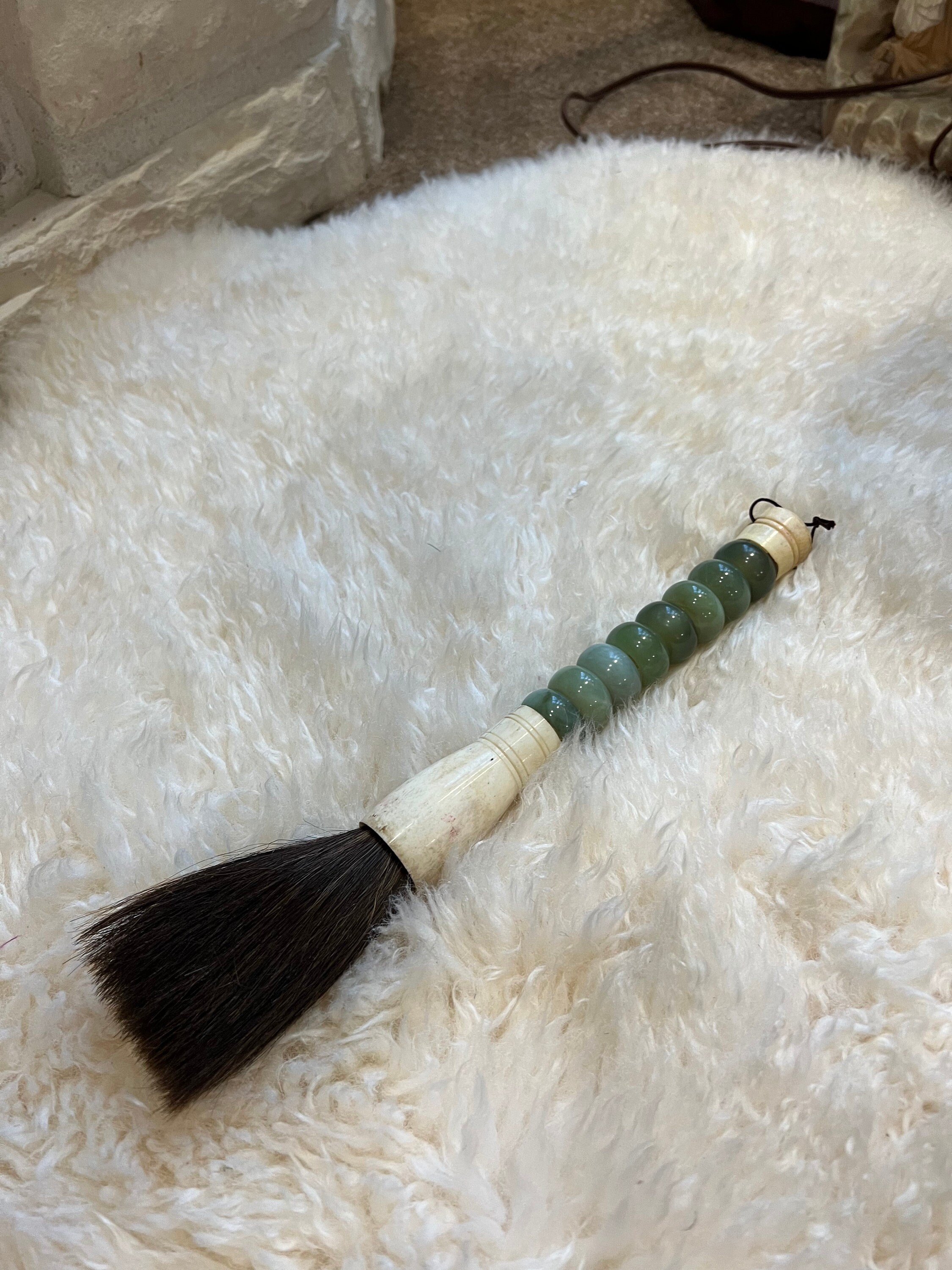 Large Chinese Calligraphy/paint Brush Jade Archer Rings Unique - Etsy