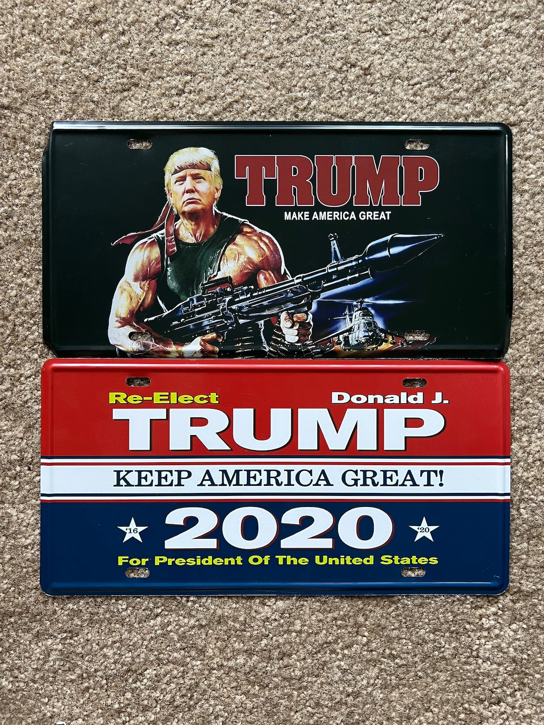Donald Trump License Plate Sign President Donald Trump Rambo Metal ...