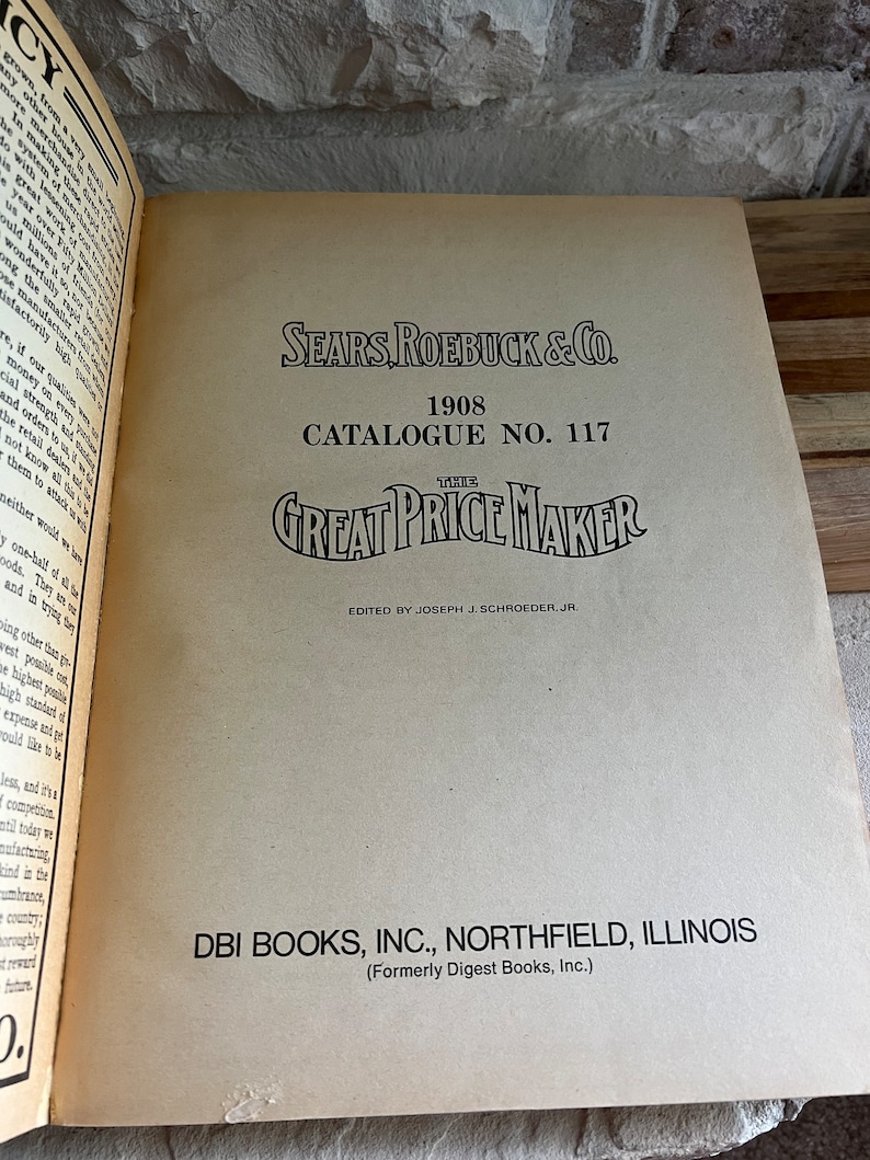 1908 Sears, Roebuck Catalogue Reproduction Sears Chicago Catalogue - Etsy