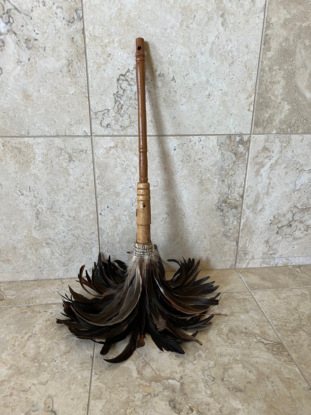 Vintage Victorian Feather Duster ~ Antique Turkey Feather Duster ...