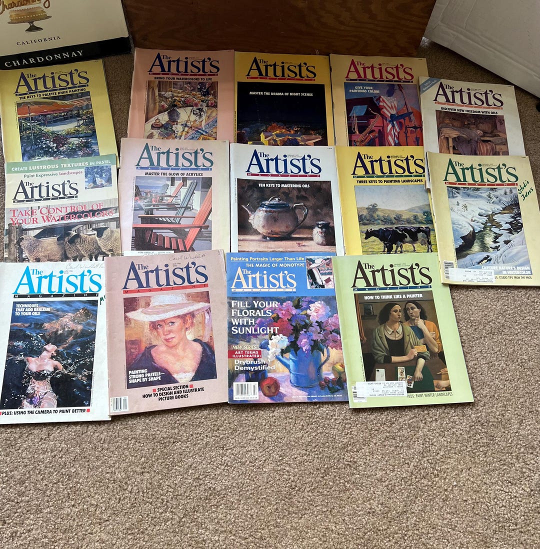 Vintage 'the Artist's Magazine' Collection: 1990s Art Instruction (lot ...