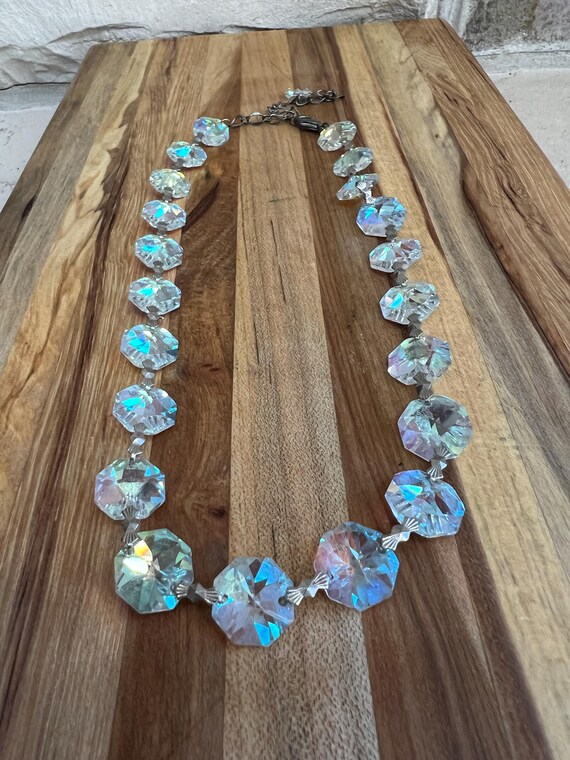 Victorian Chandelier looking Czech Glass Crystal Neck… - Gem