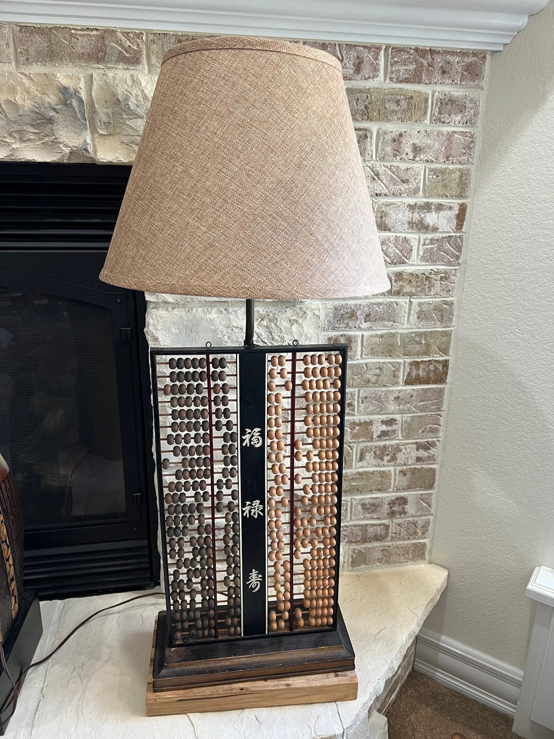 Vintage Chinese Abacus Table Lamp - Mid Century Asian Art (40" Tall) - Etsy