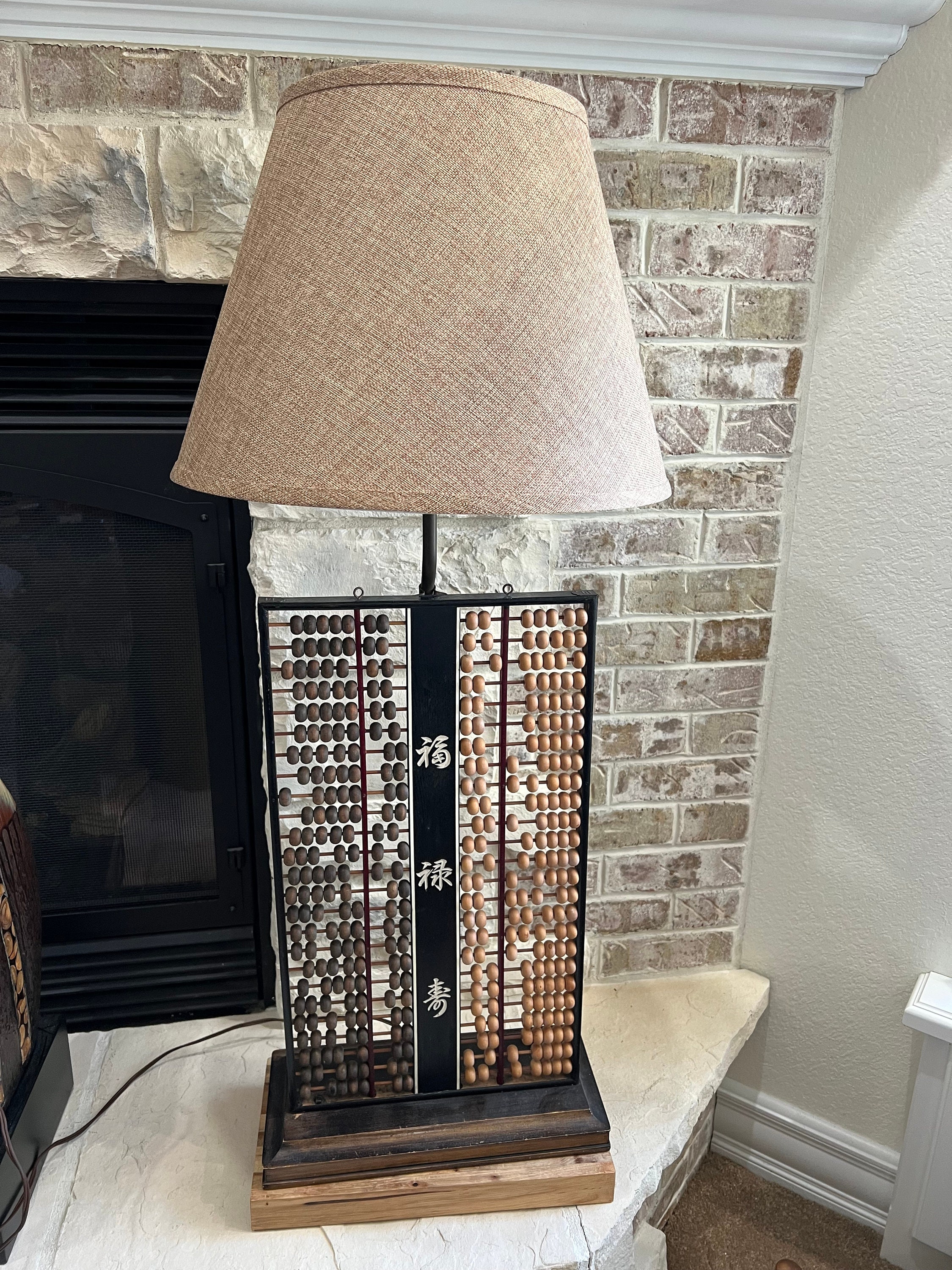 Vintage Chinese Abacus Table Lamp - Mid Century Asian Art (40" Tall) - Etsy