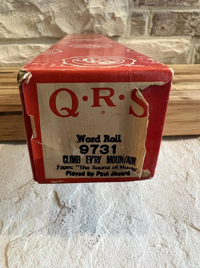 Vintage QRS Player Piano Music Rolls - Set of Four - Etsy