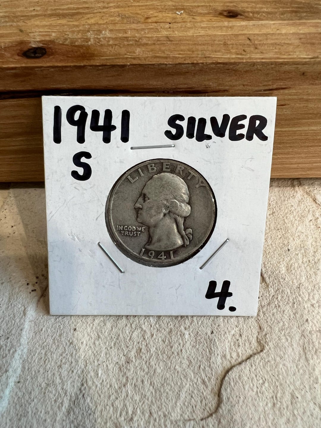 1941 Silver Quarter: Vintage US Collectible Coin - Etsy