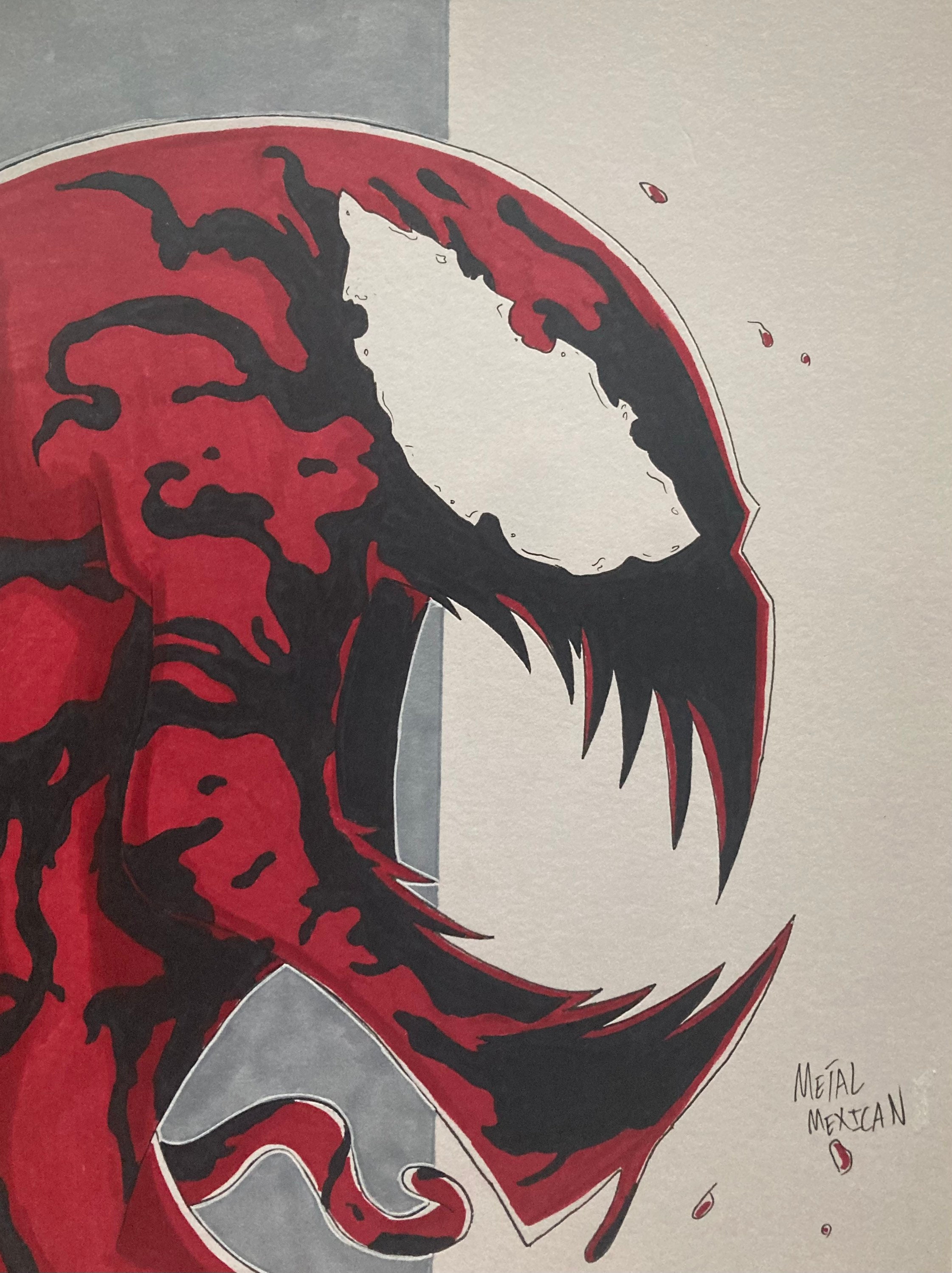Carnage Face Drawing