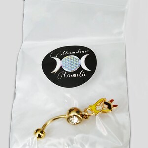 Moonstone Cosmetix Sailor Moon Inspired Belly Ring | 14g Navel Piercing ...