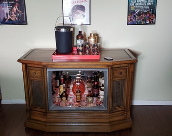 Mid Century 1950'S Hoffman Tv Bar With Bluetooth and Multi-color Led ...