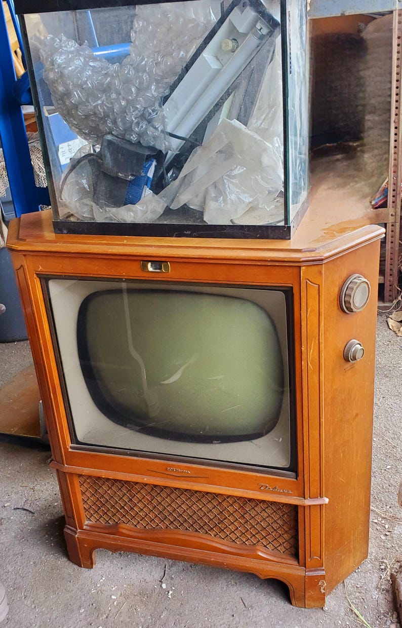 Mid Century 1960's RCA Victor Corner Tv Aquarium - Etsy