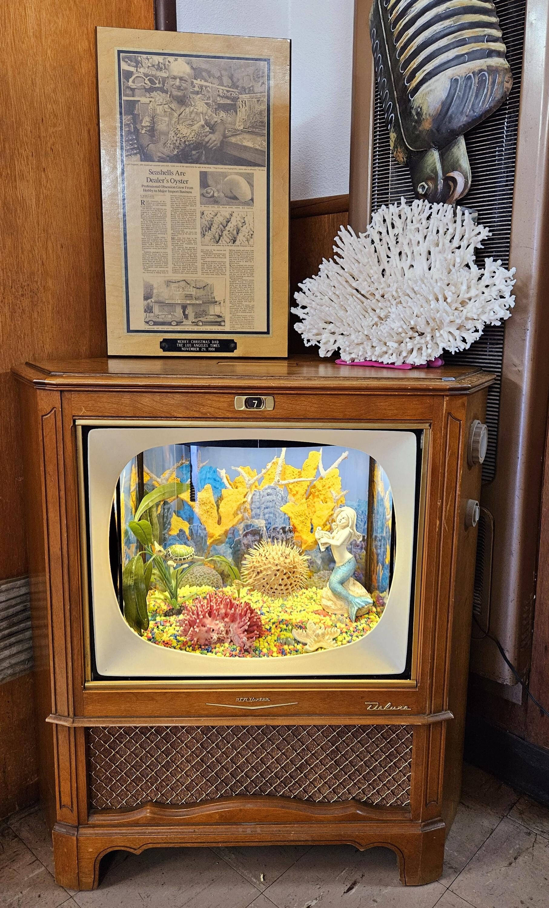 Mid Century 1960's RCA Victor Corner Tv Aquarium - Etsy