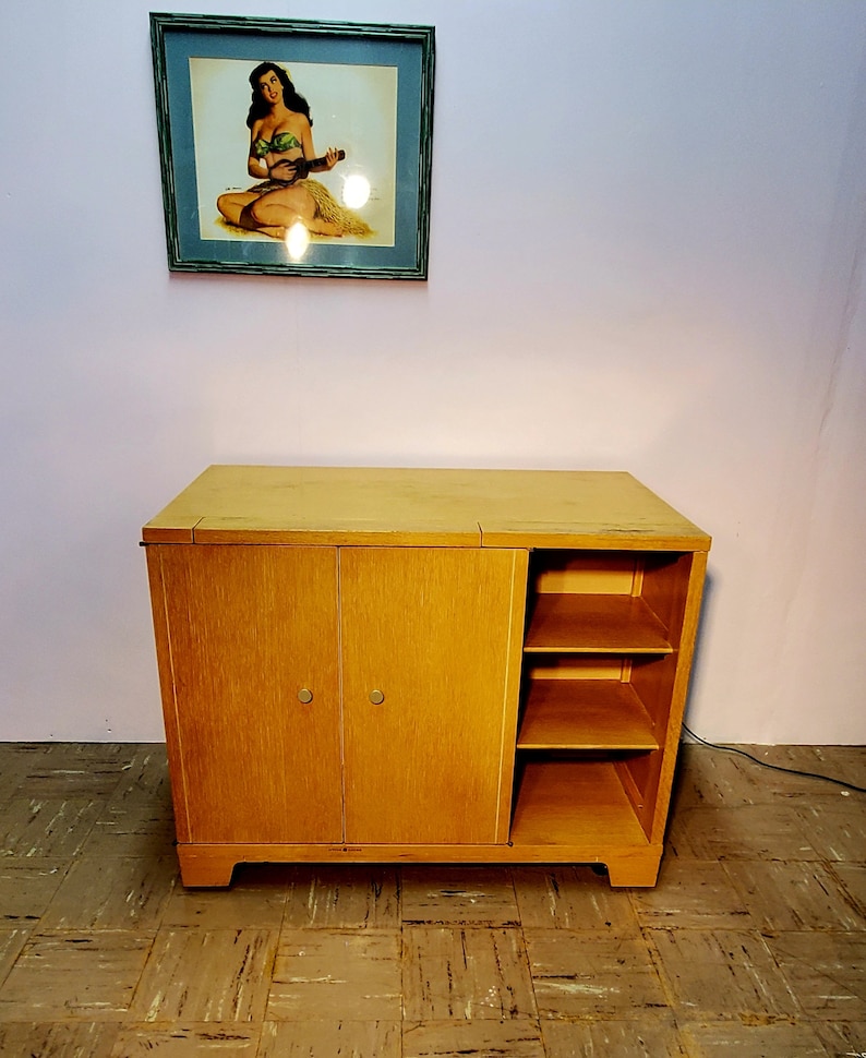 Midcentury 1954 General Electric Ultra Vision TV Bar With Bluetooth and ...