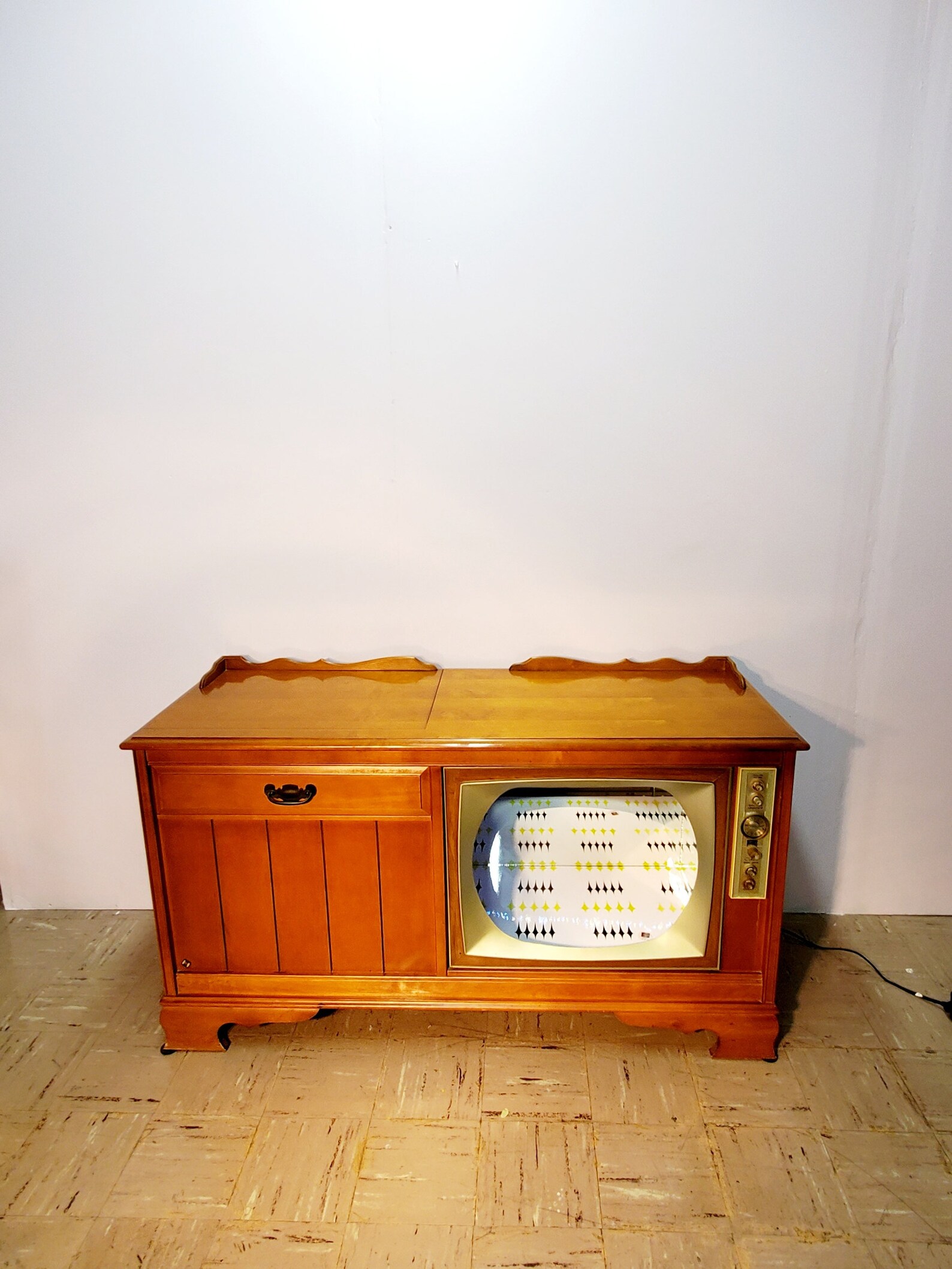 Mid Century 1960's Packard Bell Console TV Bar With Bluetooth and LED ...