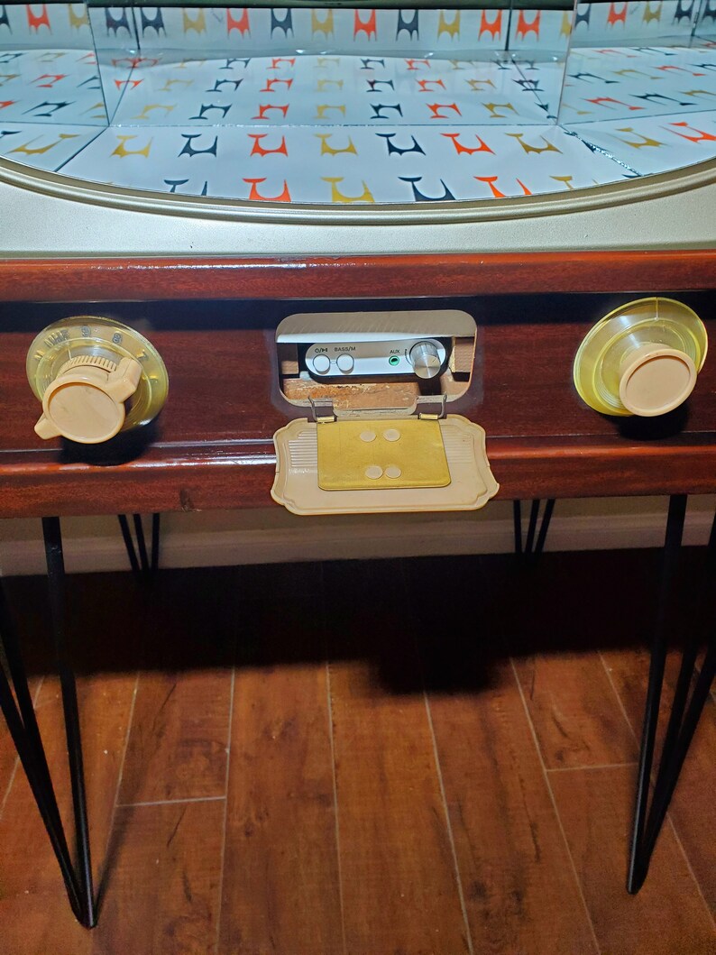 Mid Century 1950'S Hoffman Tv Bar With Bluetooth and Multi-color Led ...