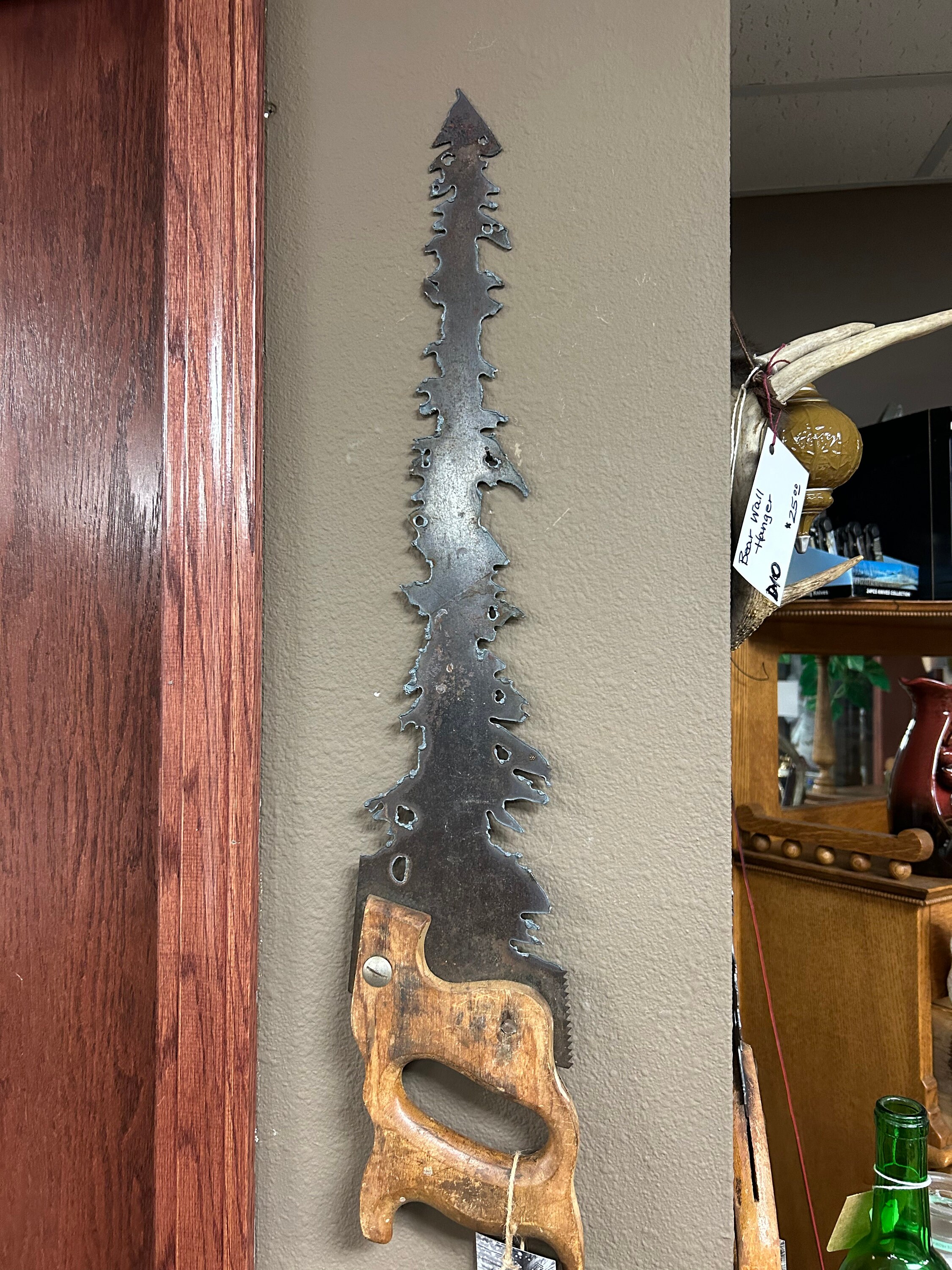 Hand Cut Tree Saws~ Recycled Metal Wall Art~vintage, Rustic, Unique ...
